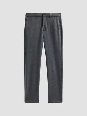 Bugatchi Flat Front Super 160"s Wool-blend Chino Pants - Anthracite