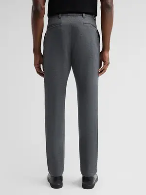 Bugatchi Flat Front Super 160"s Wool-blend Chino Pants