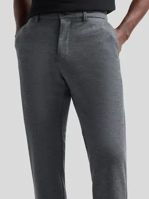 Bugatchi Flat Front Super 160"s Wool-blend Chino Pants