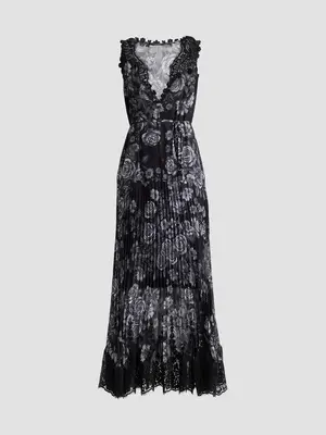 Kobi Halperin Liora Floral Midi Dress - Black Multi
