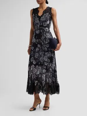 Kobi Halperin Liora Floral Midi Dress
