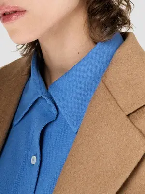 Miu Miu Single-breasted Camel Hair Jacket