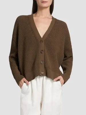 Jenni Kayne Cropped Cotton Coccoon Cardigan
