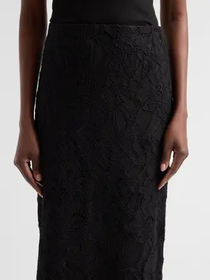 Kobi Halperin Simone Corded Lace Midi Skirt