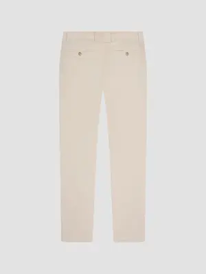 Bugatchi Stretch Cotton Corduroy Pants - Snow