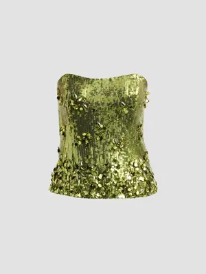 Azeeza Thea Sequined Top