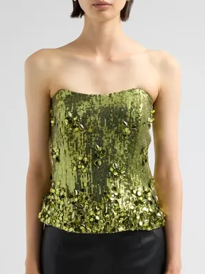 Azeeza Thea Sequined Top