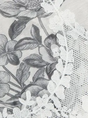 Kobi Halperin Paloma Floral Lace-trim Blouse