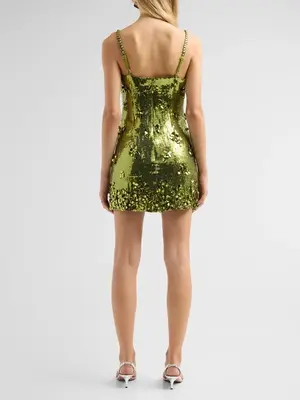 Azeeza Rhodes Sequin Mini Dress