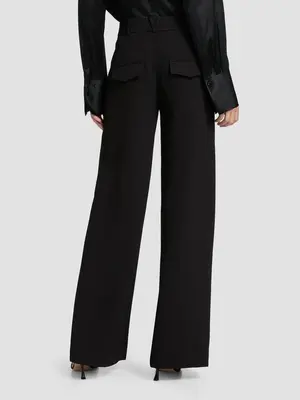 Veronica Beard Cole Seam-front Stretch Pants - Black