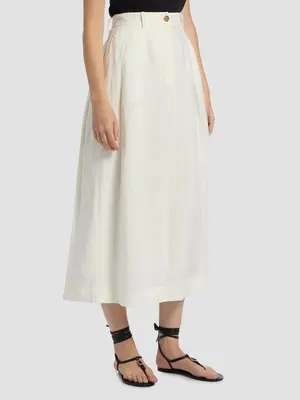 Jenni Kayne Annabel Linen Midi-skirt