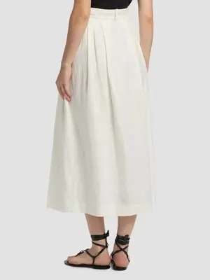 Jenni Kayne Annabel Linen Midi-skirt