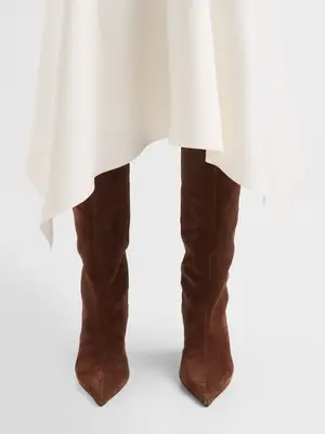 Schutz Lexi 75mm Suede Boots