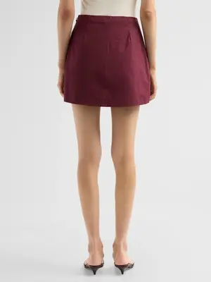 Azeeza Blair Poplin Mini Skirt