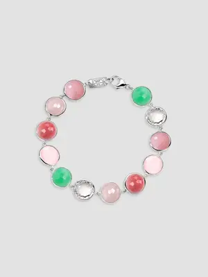 Ippolita Lollipop Bambina All-stone Sterling & Multi-stone Flexible Bracelet - Silver