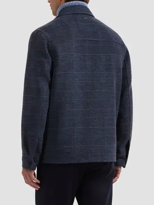 Bugatchi Plaid Wool-blend Jacket