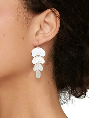 Ippolita Classico Crinkle Sterling 4-tier Drop Earrings