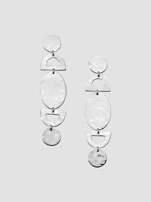 Ippolita Classico Crinkle Sterling Five-tier Drop Earrings - Silver