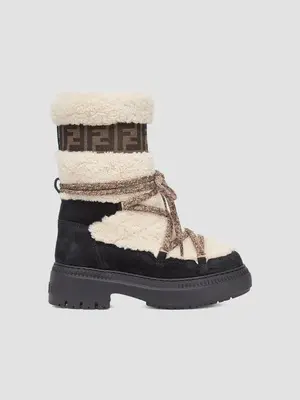 Fendi Shearling-lined Ski Boots - Multi