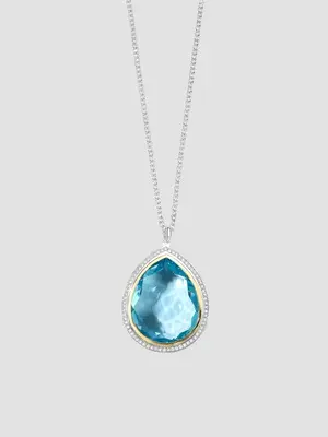 Ippolita Chimera Sterling 18k Yellow Gold & Multi-stone Large Pendant Necklace - Silver