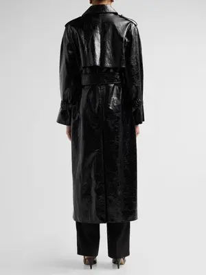 Kobi Halperin Rose Coated Longline Coat