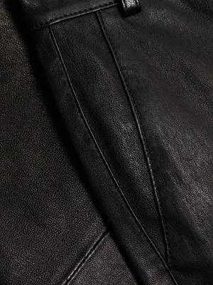 L'Agence Ketra Leather Baby Boot-cut Trousers
