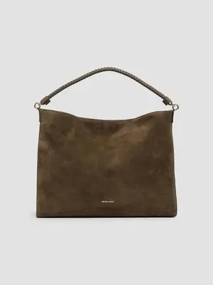 Veronica Beard Vida Suede Shoulder Bag - Cypress