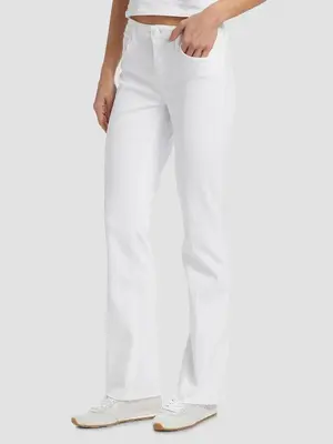 L'Agence Sneeki Low-rise Sneaker Straight-leg Jeans
