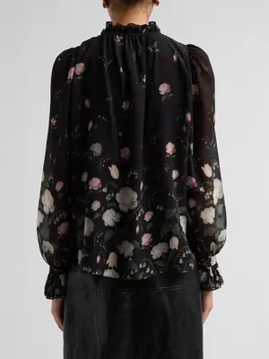 Kobi Halperin Jack Floral Chiffon Blouse