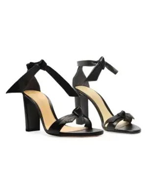ALEXANDRE BIRMAN Clarita 90mm Leather Tie Block-heel Sandals