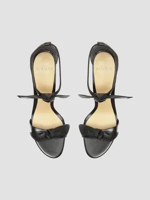 ALEXANDRE BIRMAN Clarita 90mm Leather Tie Block-heel Sandals