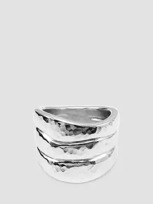Ippolita Classico Hammer Sterling Triple-band Ring - Silver