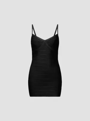 Herve Leger After Party Bandage Minidress - Black