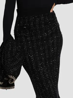 Veronica Beard Corbin Sequined Knit Pencil Skirt