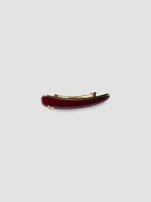 Miu Miu Patent Leather Hair Clip - Red