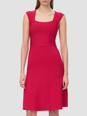 Herve Leger The Beatrice Knit Fit & Flare Midi-dress