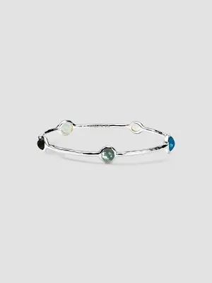 Ippolita Wonderland Sterling Silver, Doublet & Onyx 5-station Bangle