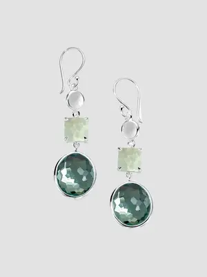 Ippolita Rock Candy Sterling Silver & Citrine Triple-drop Earrings - Antico