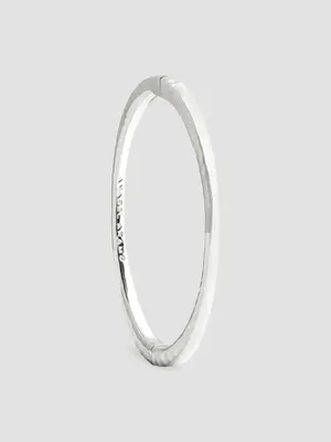 ANABEL ARAM Farrier 18k--plated Or -plated Hinged Bangle - Silver