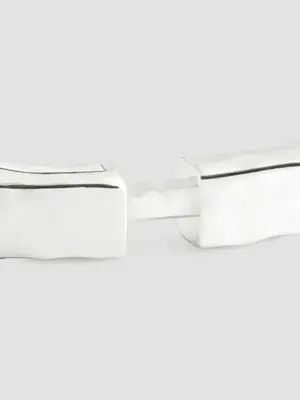 ANABEL ARAM Farrier 18k--plated Or -plated Hinged Bangle - Silver