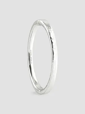 ANABEL ARAM Farrier 18k--plated Or -plated Hinged Bangle - Silver