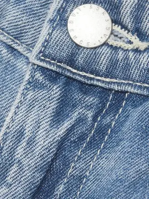 L'Agence Blaine Distressed Denim Low-rise Stovepipe Crop Jeans