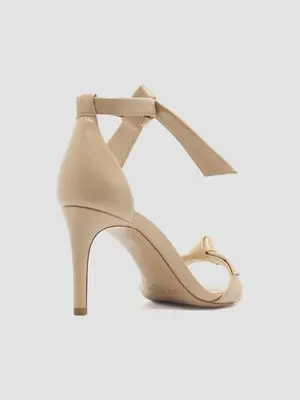 ALEXANDRE BIRMAN Clarita 75mm Bow Leather Sandals