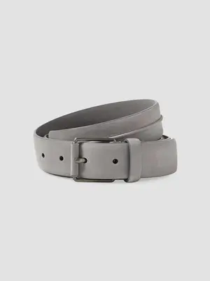 Zegna Nubuck Belt - Grey