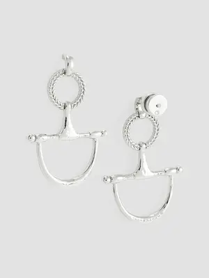 ANABEL ARAM Cheval -plated Horsebit Drop Earrings