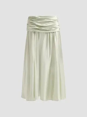 Simkhai Gianna Draped Midi-skirt