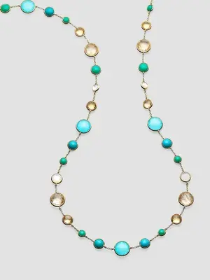 Ippolita Lollipop Fronda Lollitini 18k Yellow & Multi-stone Long Necklace - Gold