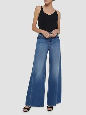L'Agence Beau High-rise Wide-leg Jeans
