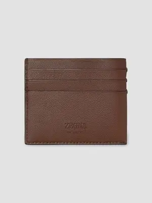 Zegna Secondskin Card Case - Brown