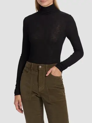 Veronica Beard Wyeth Fitted Turtleneck